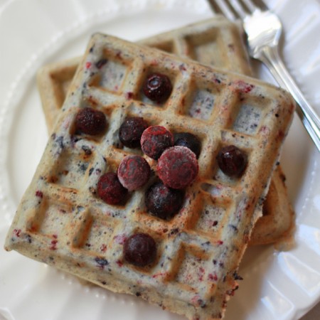 Very Berry Gluten Free Waffles • One Lovely Life