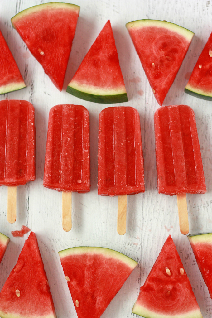 Strawberry Watermelon Popsicles One Lovely Life