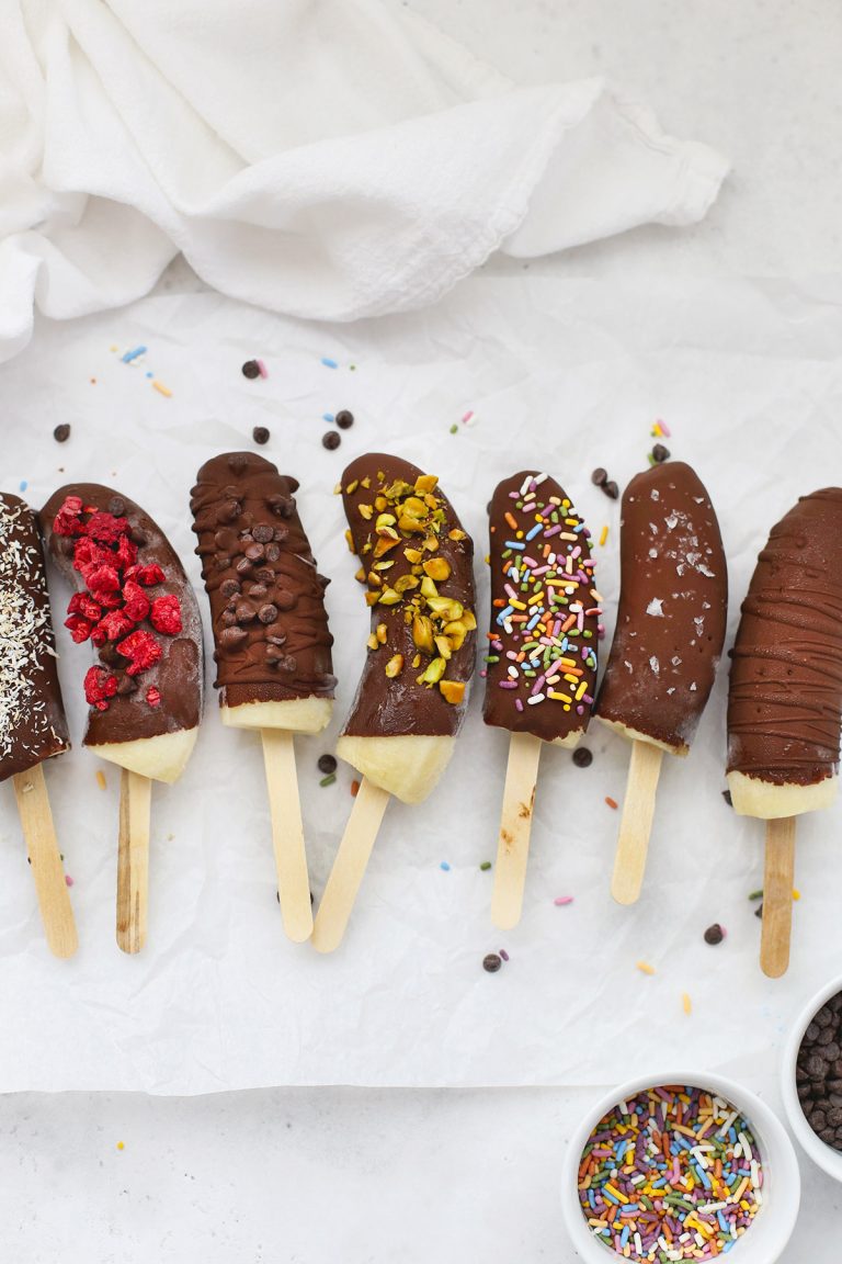 Healthy Chocolate Covered Bananas (Vegan & Paleo!)