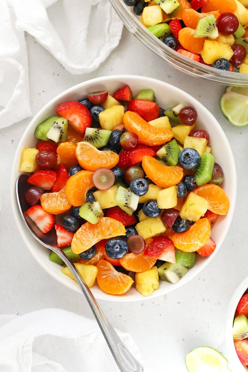 Rainbow Fruit Salad With Lime Dressing (EASY Recipe!)