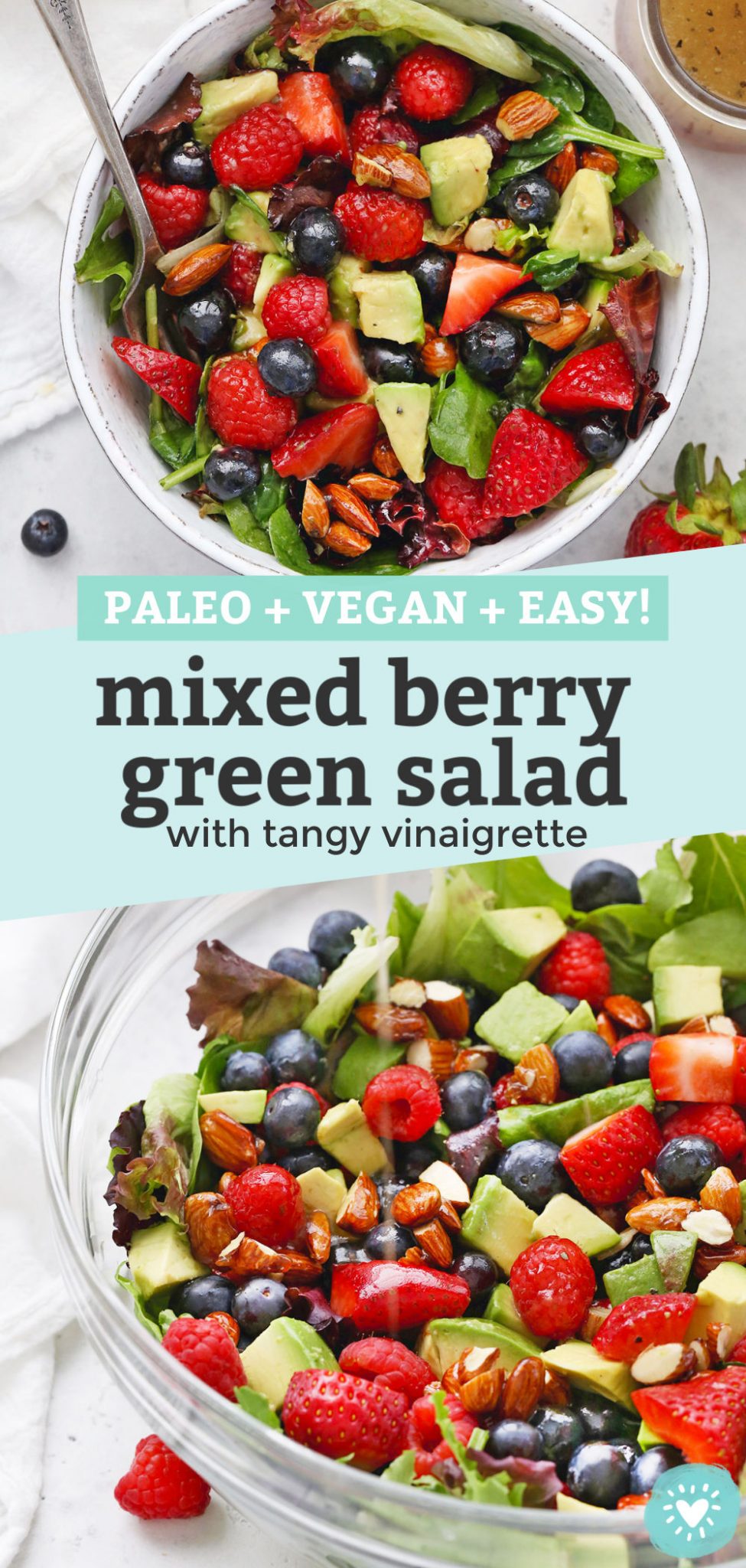 Mixed Berry Salad With Tangy Vinaigrette • One Lovely Life