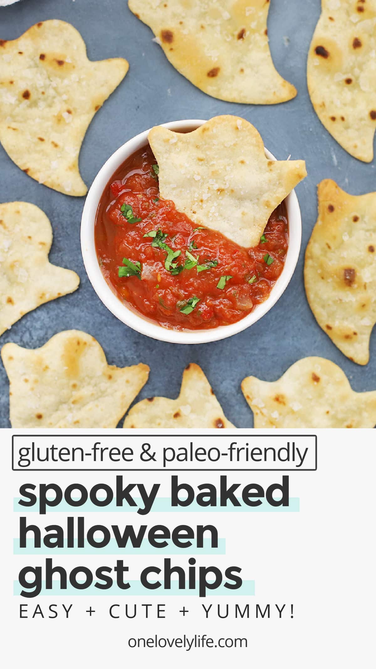 Spooky Baked Halloween Chips • One Lovely Life