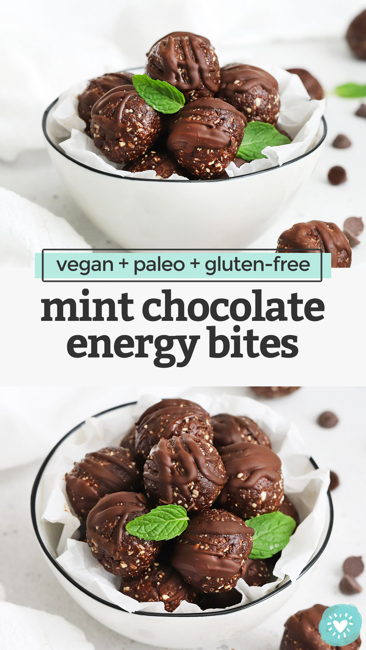 Thin Mint Energy Bites (Chocolate Mint Energy Bites!) • One Lovely Life