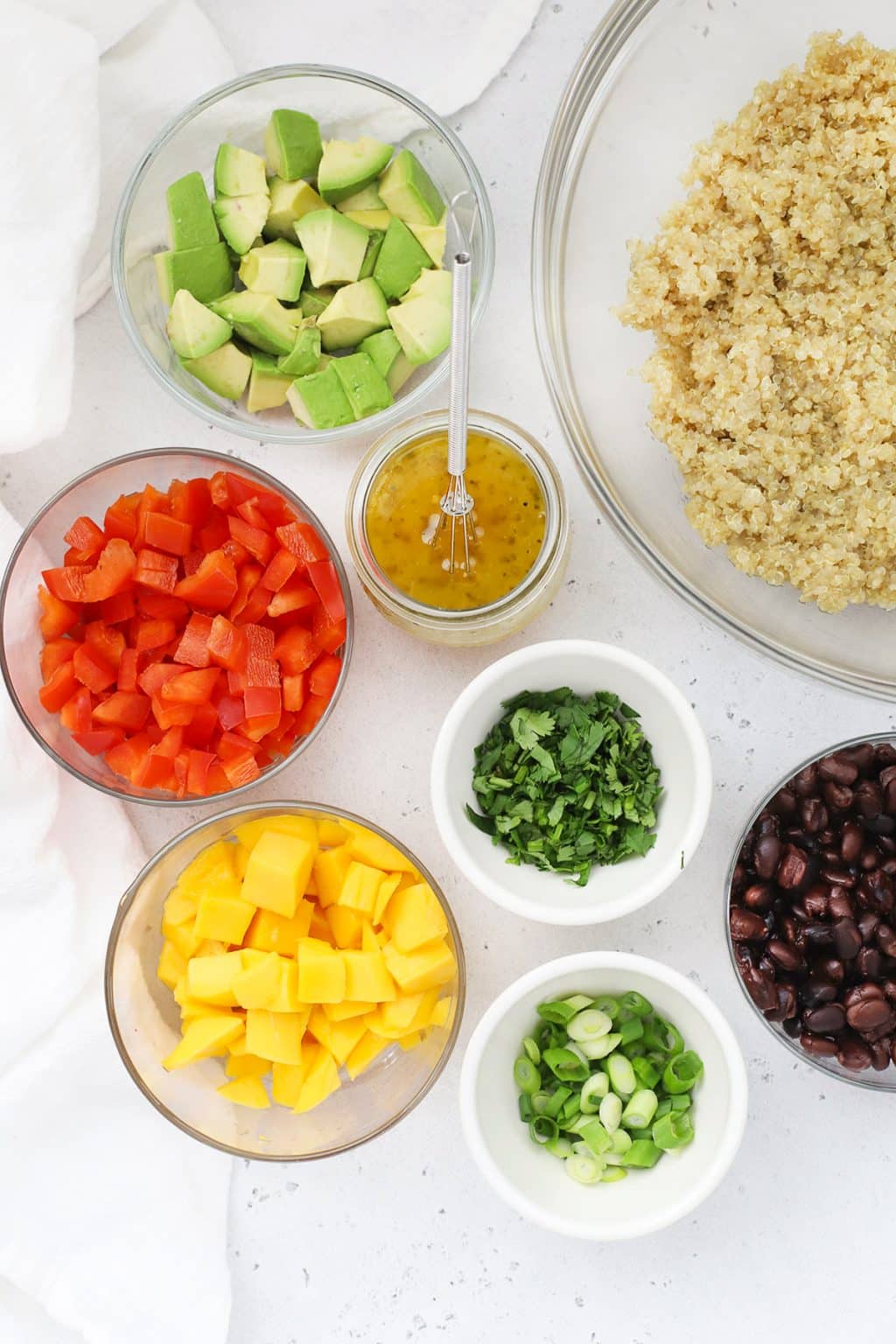 Confetti Quinoa Salad with Lime Vinaigrette • One Lovely Life