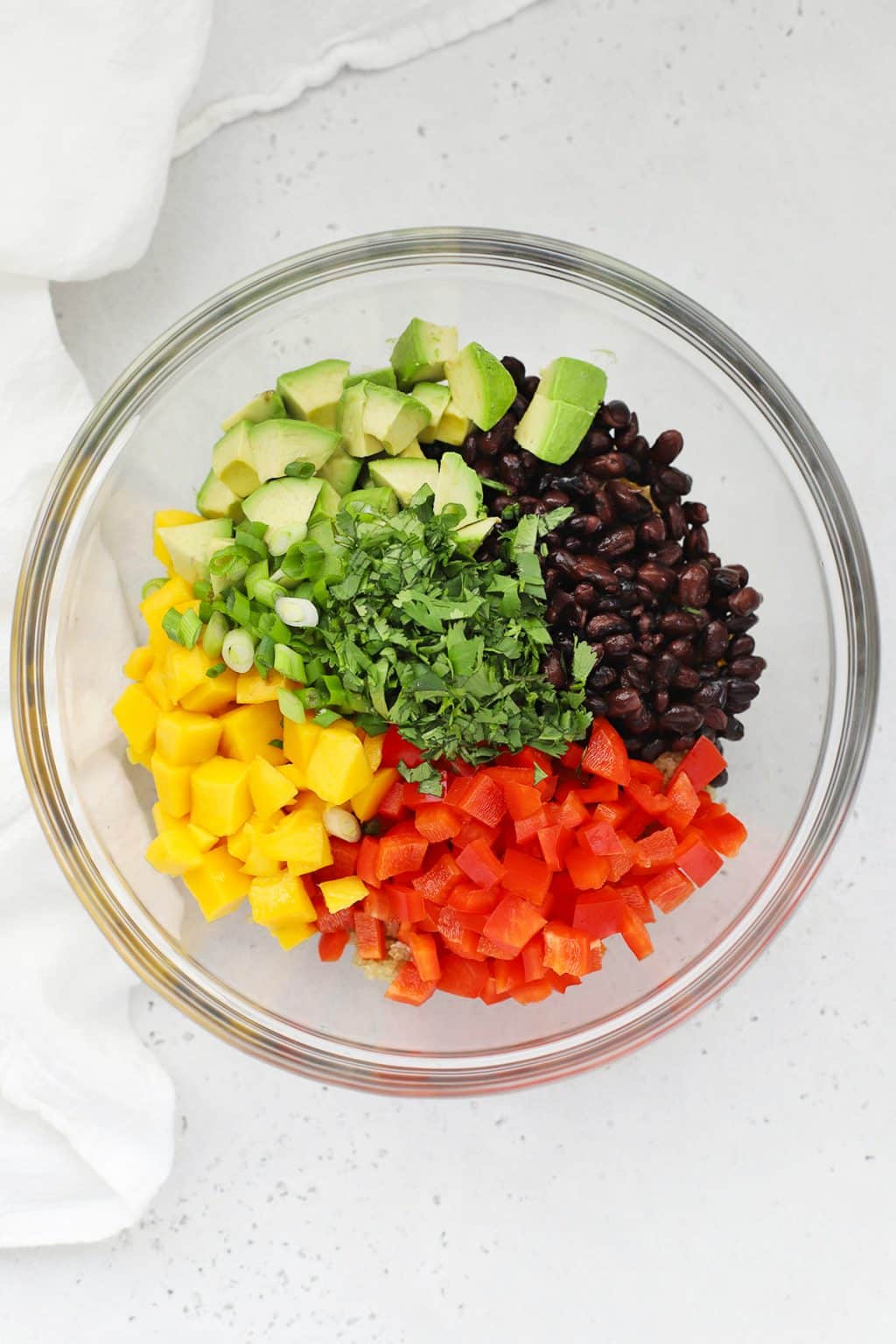 Confetti Quinoa Salad with Lime Vinaigrette • One Lovely Life
