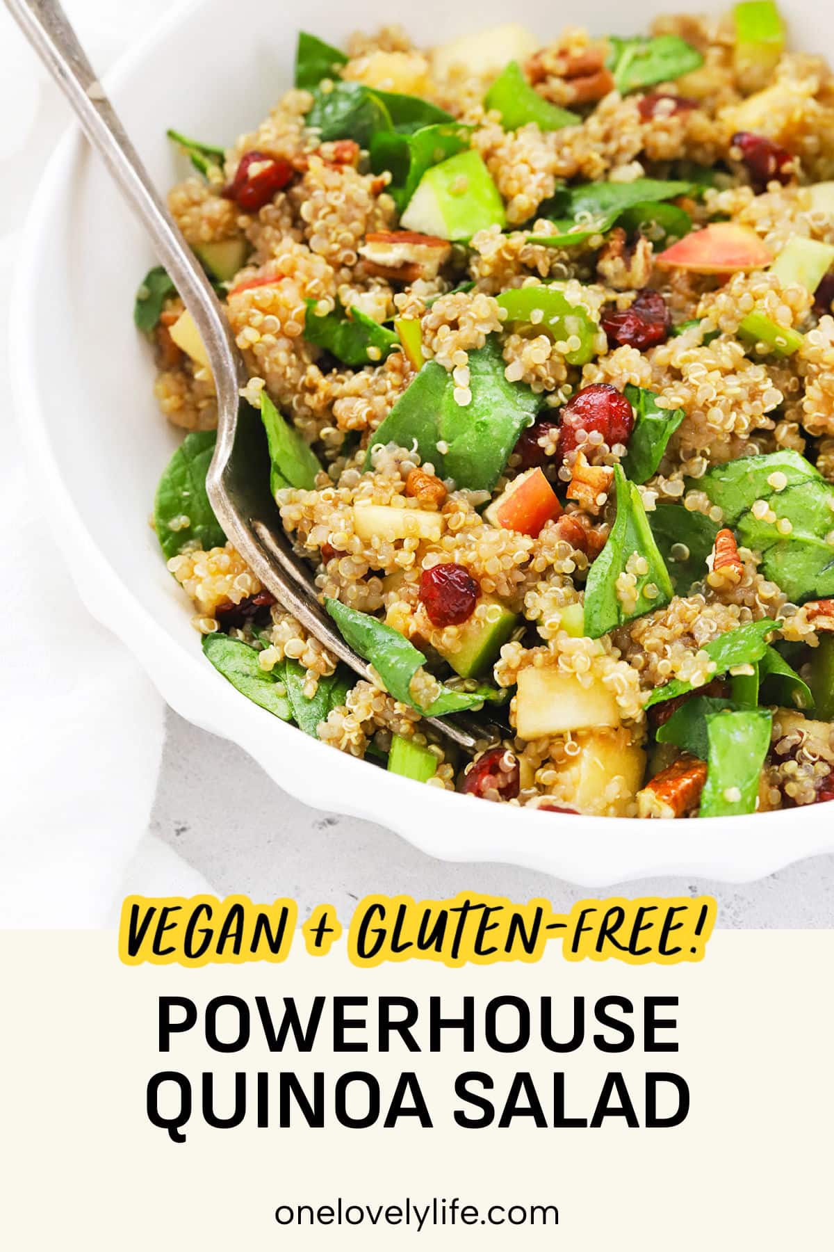 Healthy Powerhouse Quinoa Salad (Easy Meal Prep Lunch!)