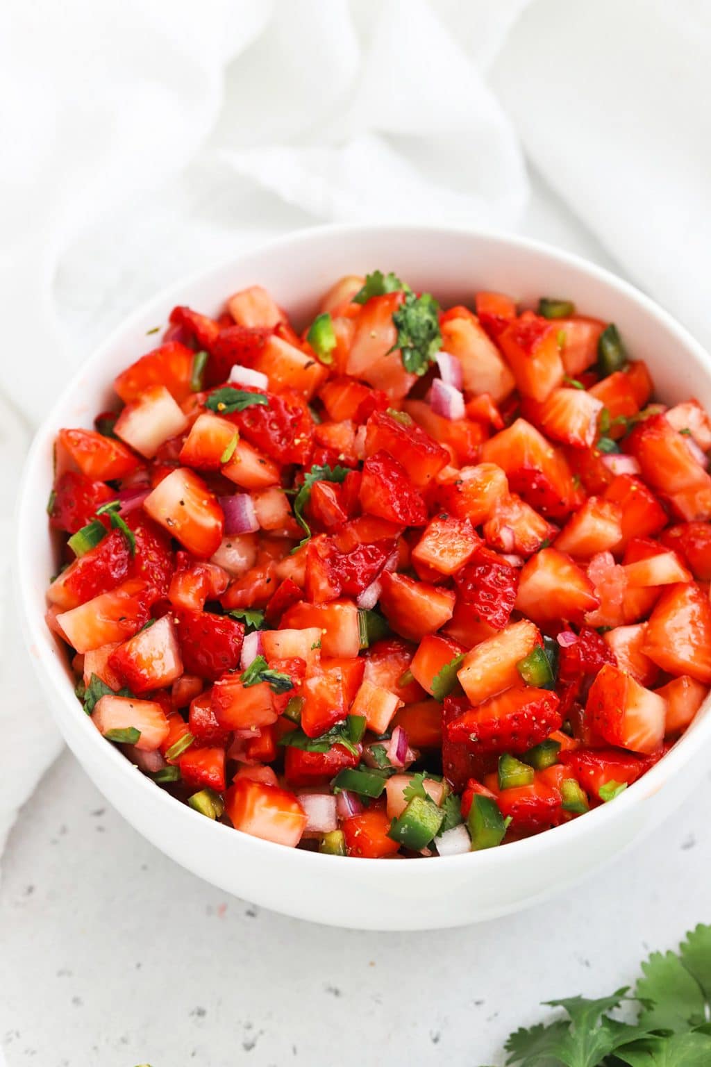 Easy Strawberry Salsa • One Lovely Life