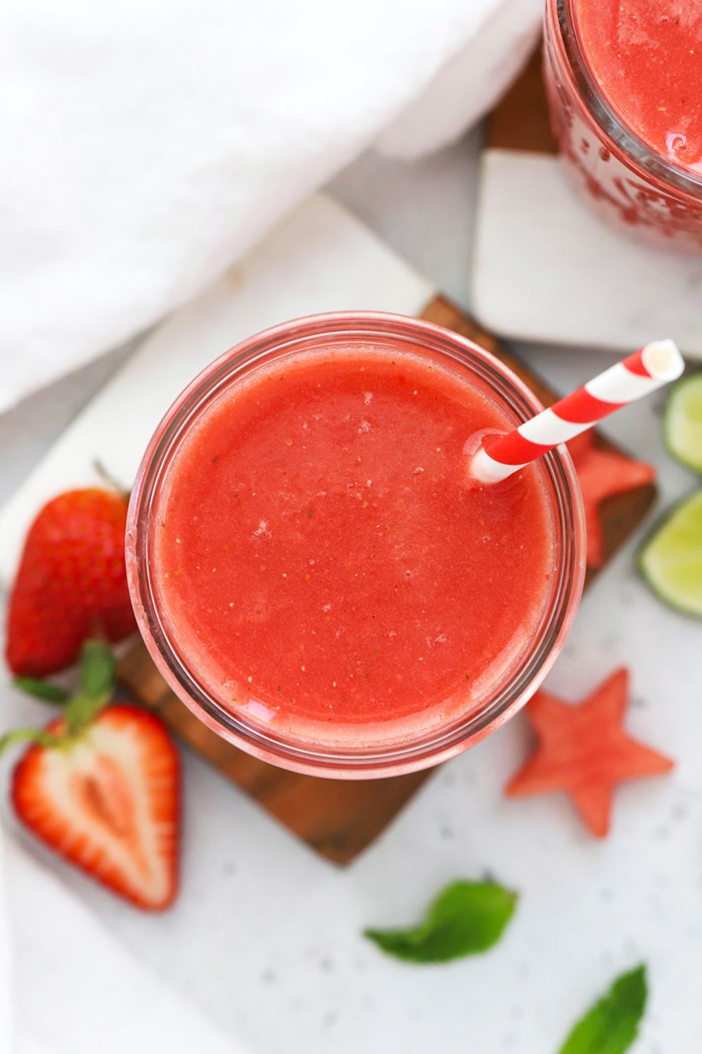 Strawberry Watermelon Smoothie • One Lovely Life