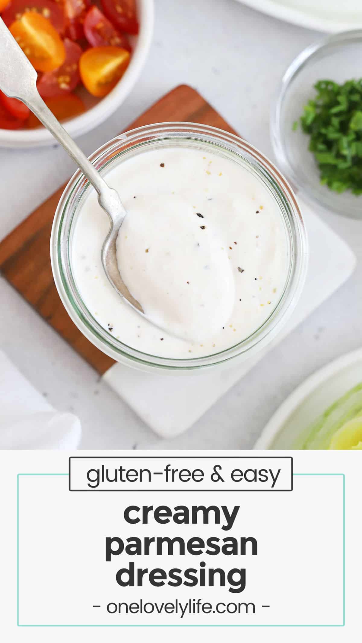 Creamy Parmesan Dressing (Quick & Easy Recipe!)