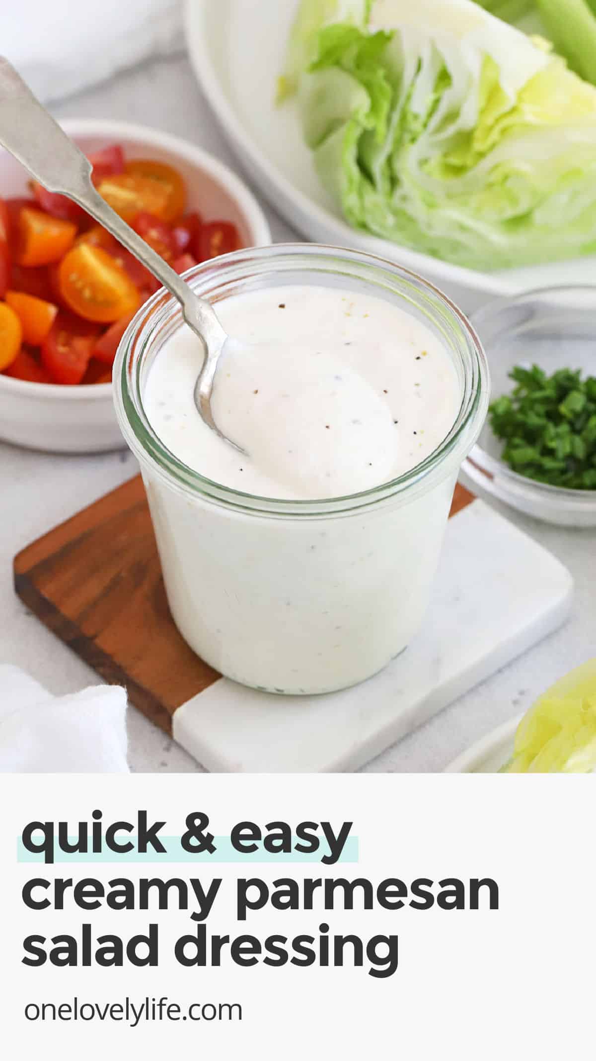 Creamy Parmesan Dressing (Quick & Easy Recipe!)