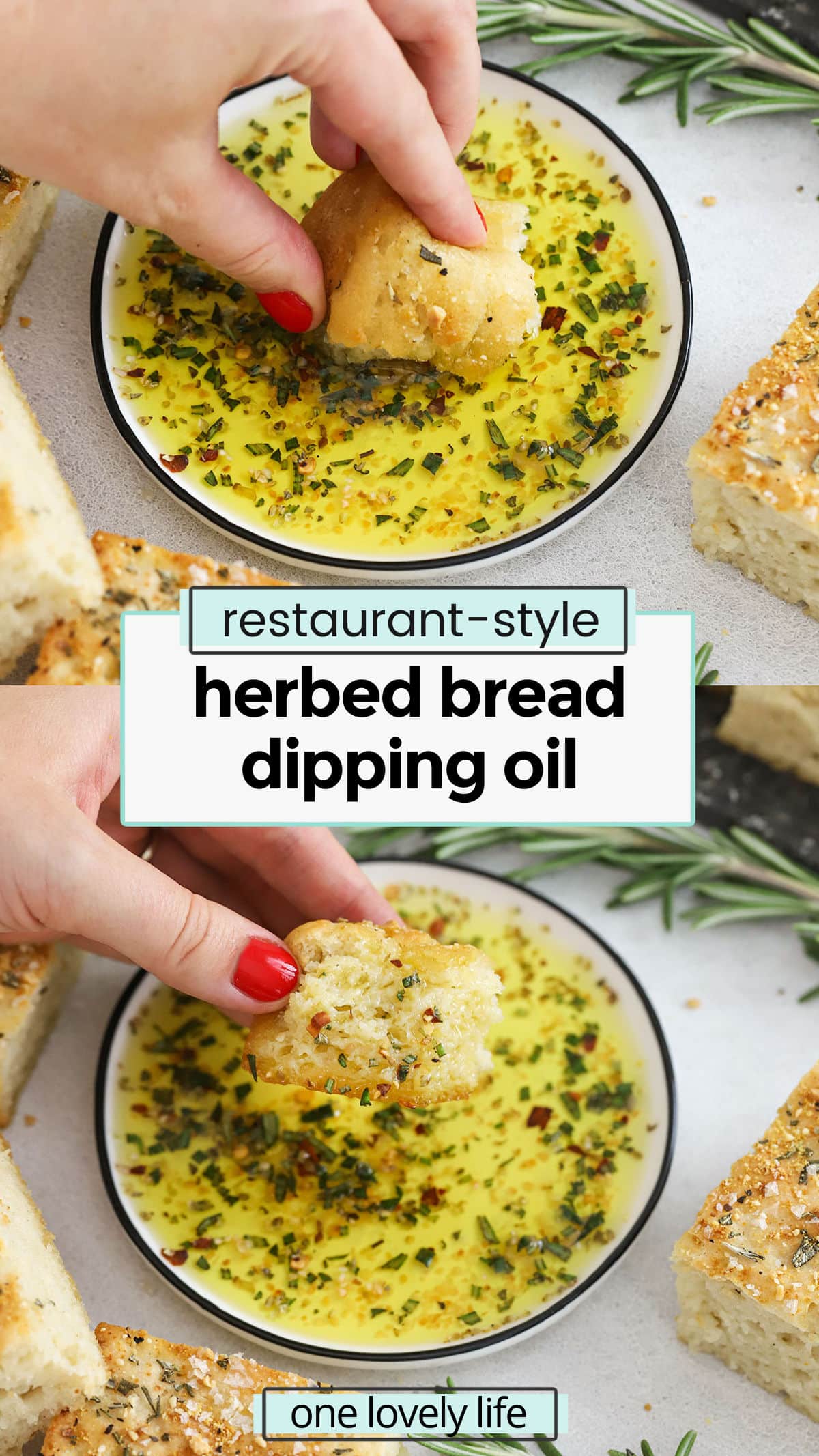 Easy Herbed Dipping Oil For Bread (Restaurant-Style)
