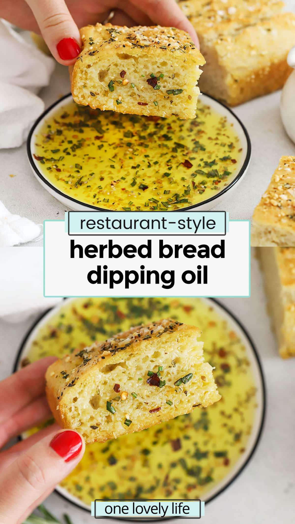 Easy Herbed Dipping Oil For Bread (Restaurant-Style)
