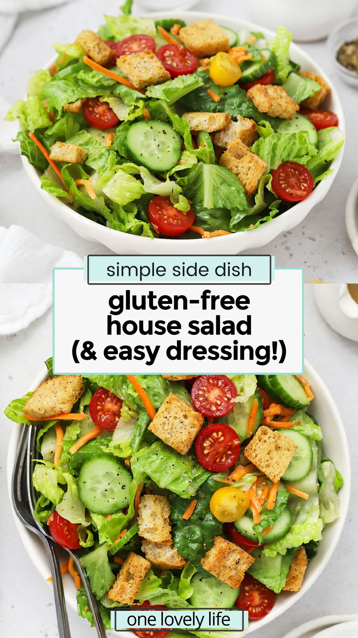 Gluten-Free House Salad (Easy Green Salad Recipe)