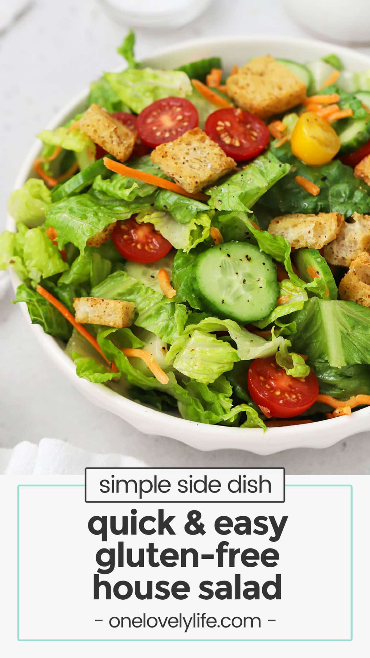 Gluten-Free House Salad (Easy Green Salad Recipe)