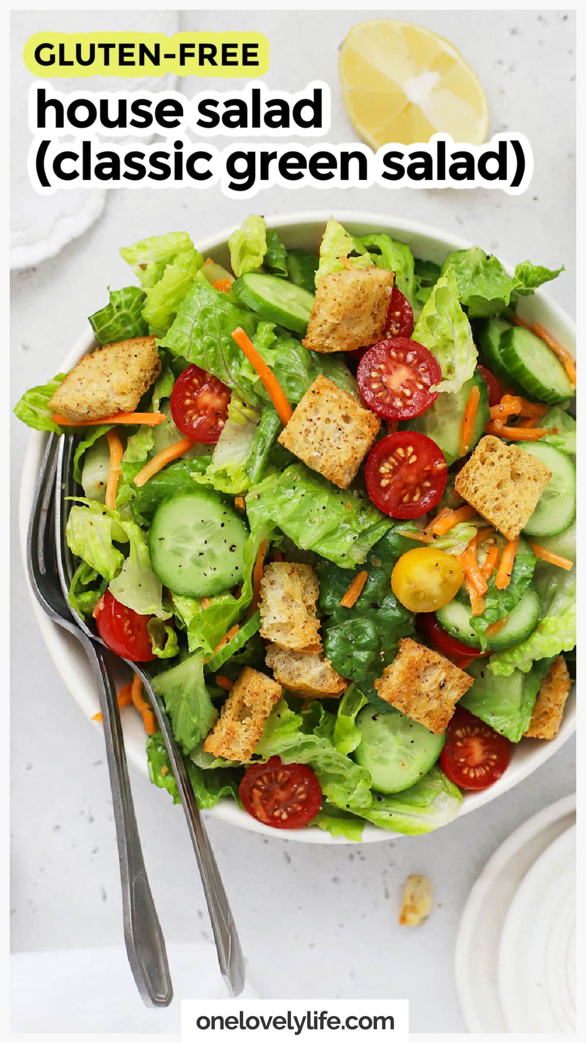 Gluten-Free House Salad (Easy Green Salad Recipe)