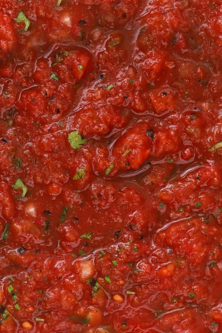 Homemade Salsa With Canned Tomatoes (Quick & Easy!)