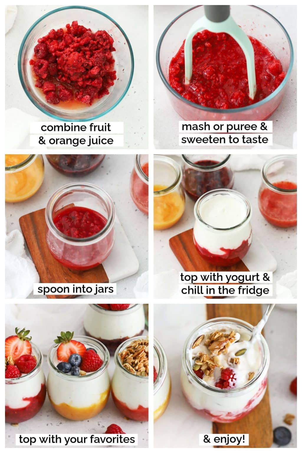 Homemade Fruit On The Bottom Yogurt Cups (Meal Prep!)