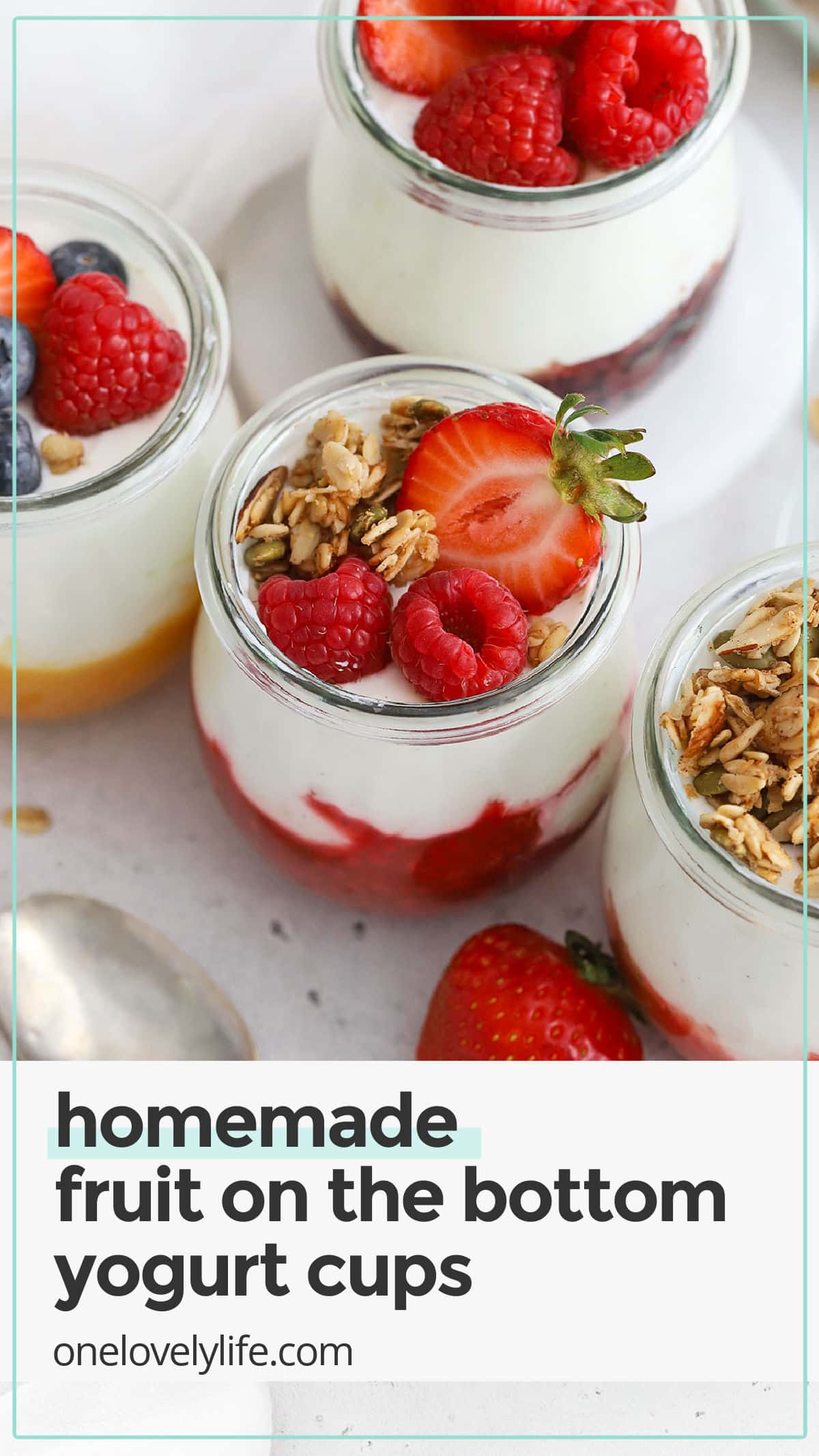 Homemade Fruit On The Bottom Yogurt Cups (Meal Prep!)