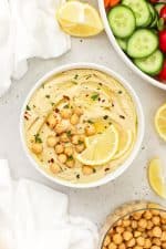 Easy Lemon Hummus Recipe (Made in 5 Minutes!)
