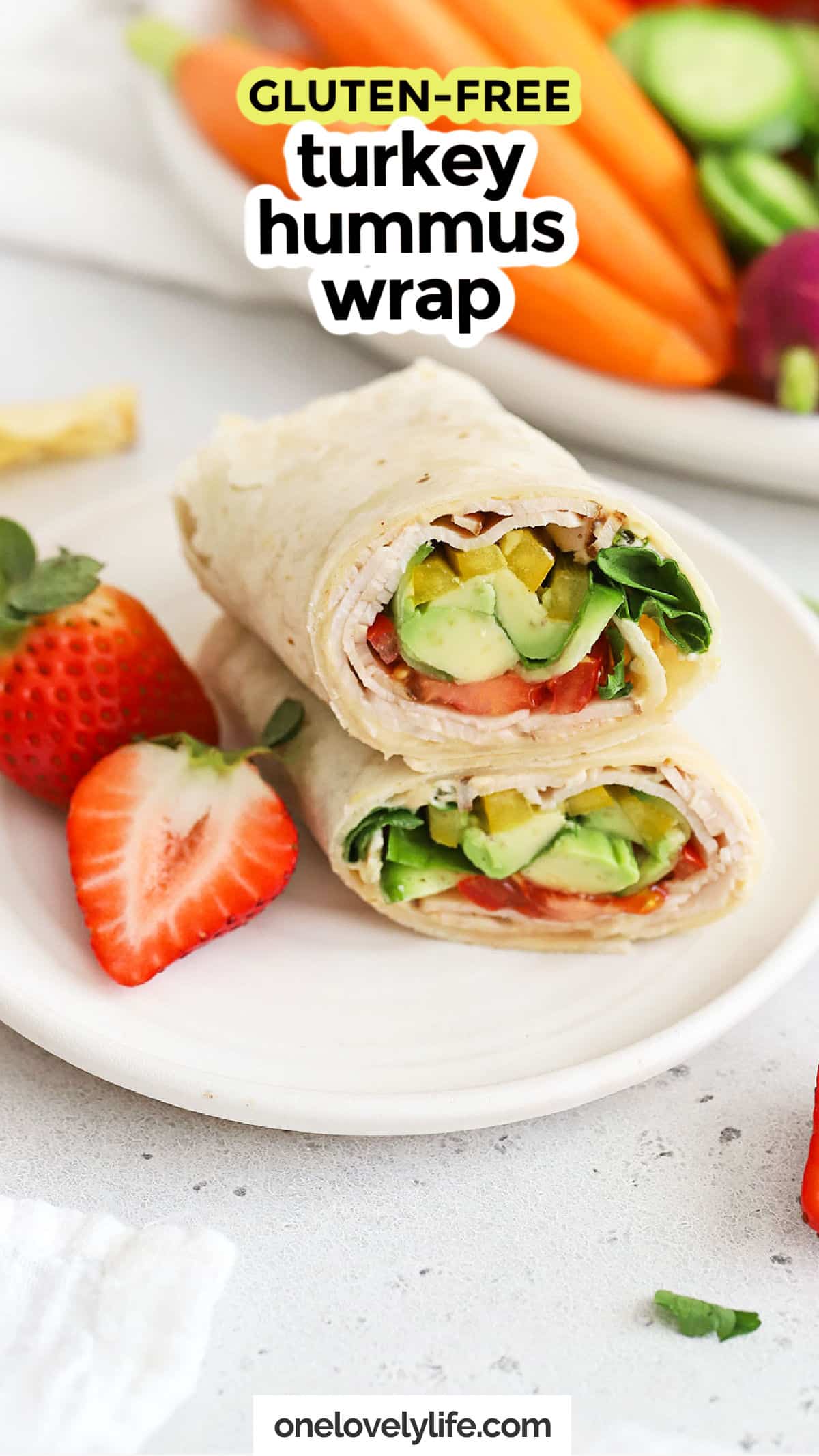 Gluten-Free Hummus Turkey Wrap (Easy Lunch Idea!)