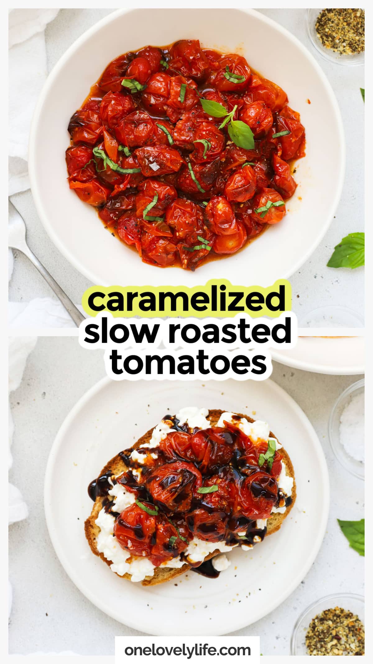 Caramelized Oven Roasted Tomatoes (Easy & Flavorful!)