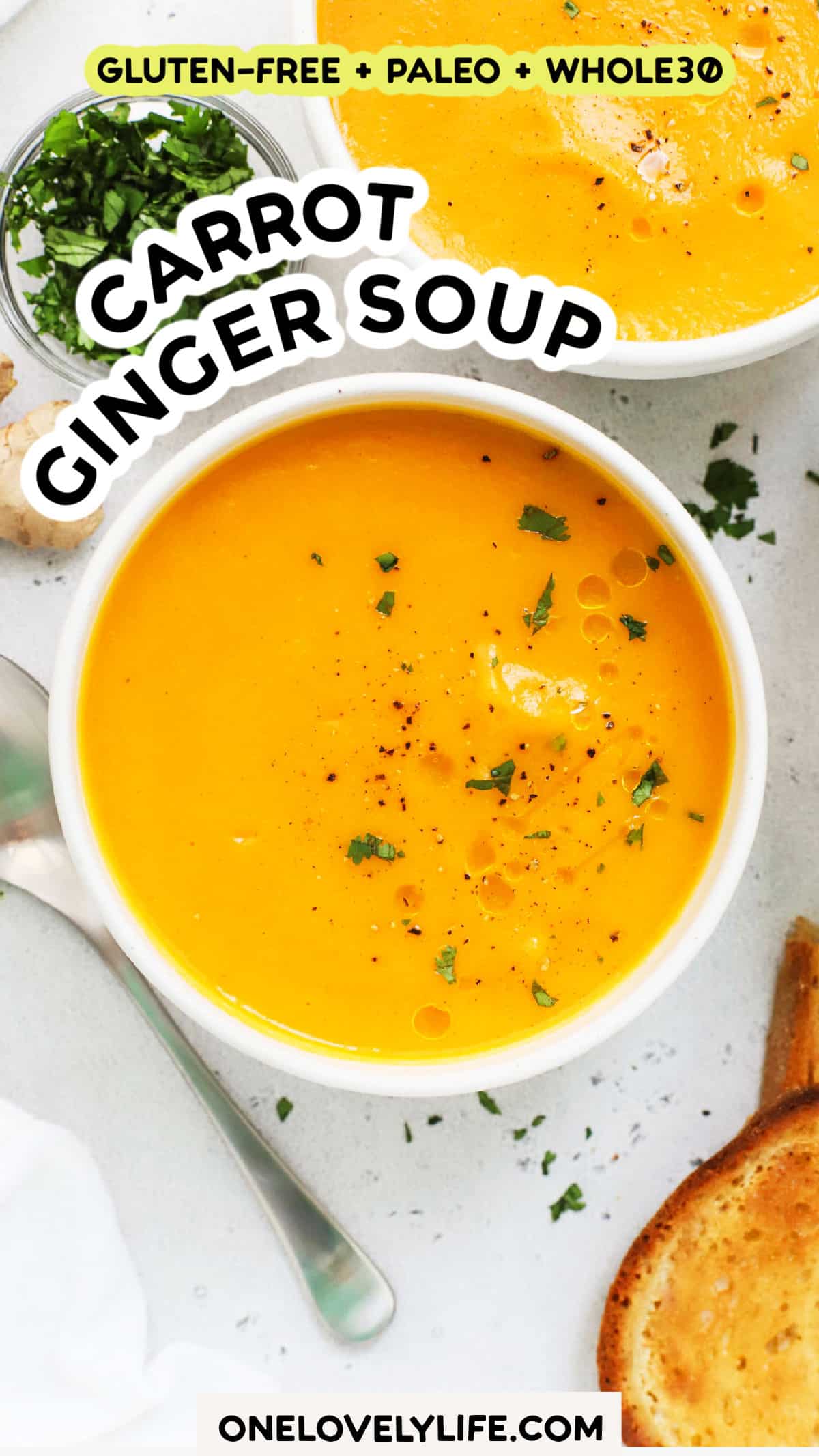 Carrot Ginger Soup (Instant Pot, Slow Cooker or Stovetop!)