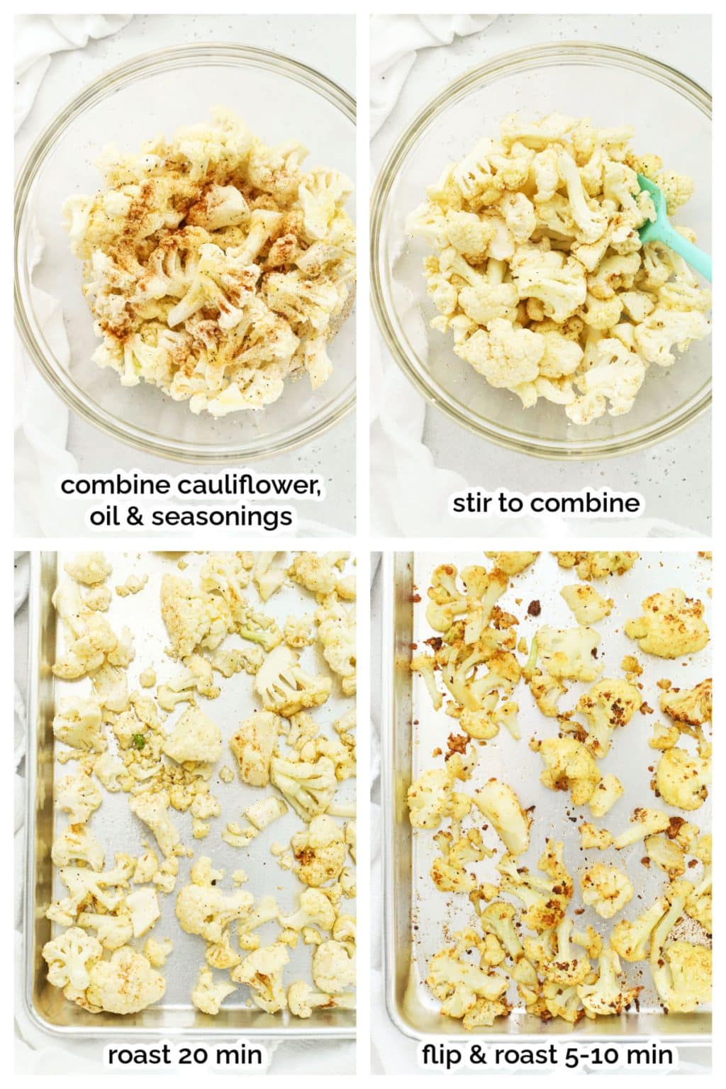 Crispy Seasoned Roasted Cauliflower (EASY Recipe!)