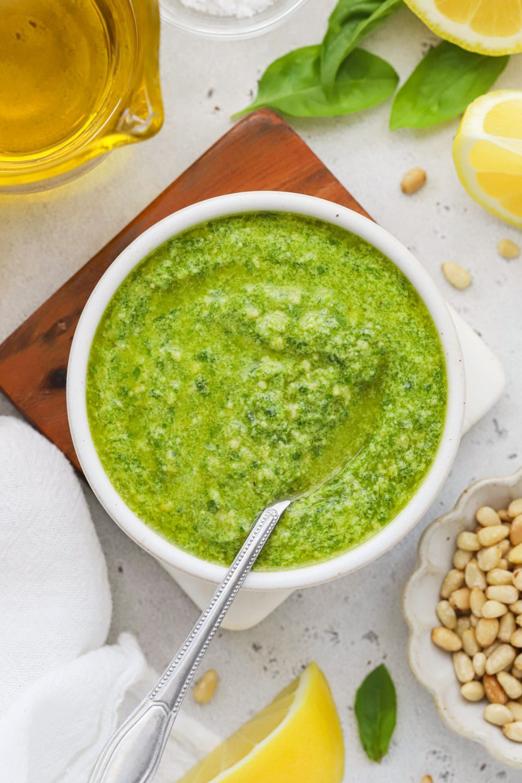 Easy Homemade Basil Pesto (5 Minute Recipe!)