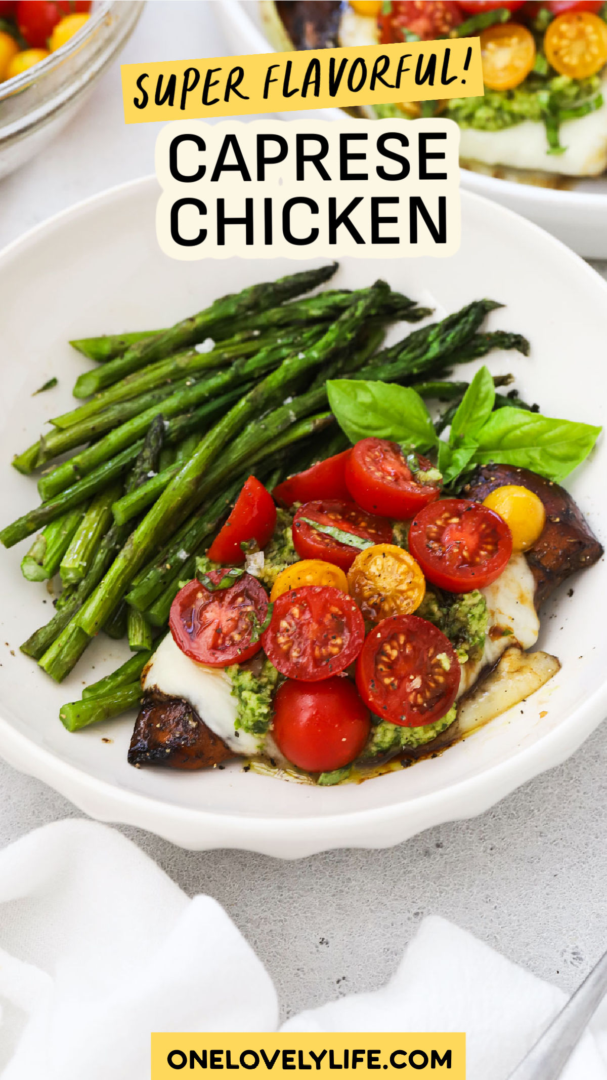 Easy Caprese Chicken (Grill or Air Fryer Recipe!)