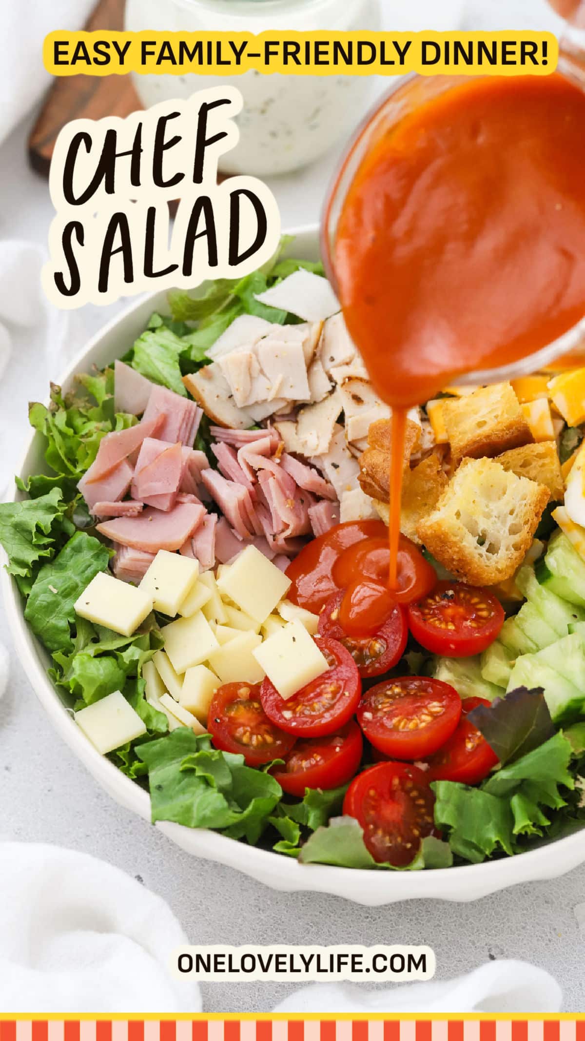 Classic Chef Salad Recipe (aka The EASIEST Dinner!)