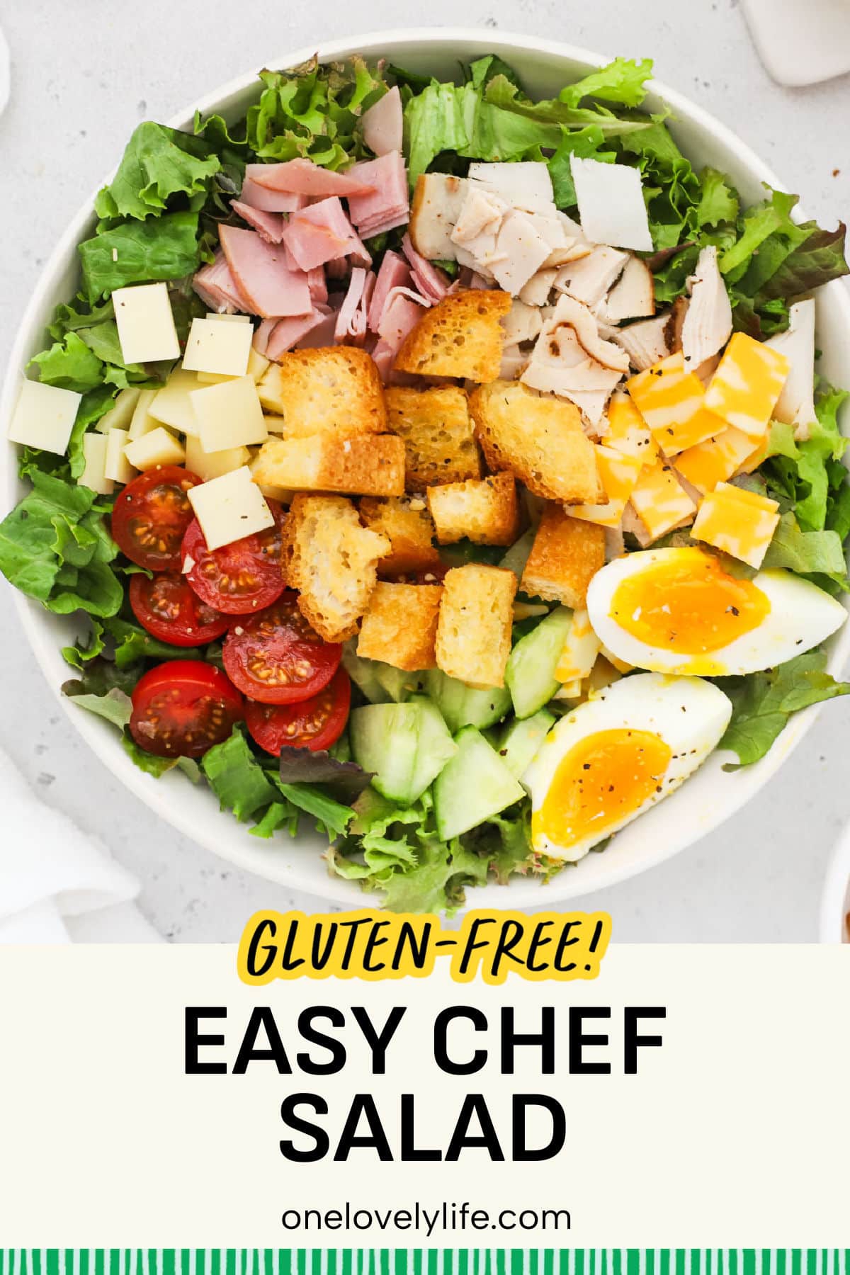 Classic Chef Salad Recipe (aka The EASIEST Dinner!)