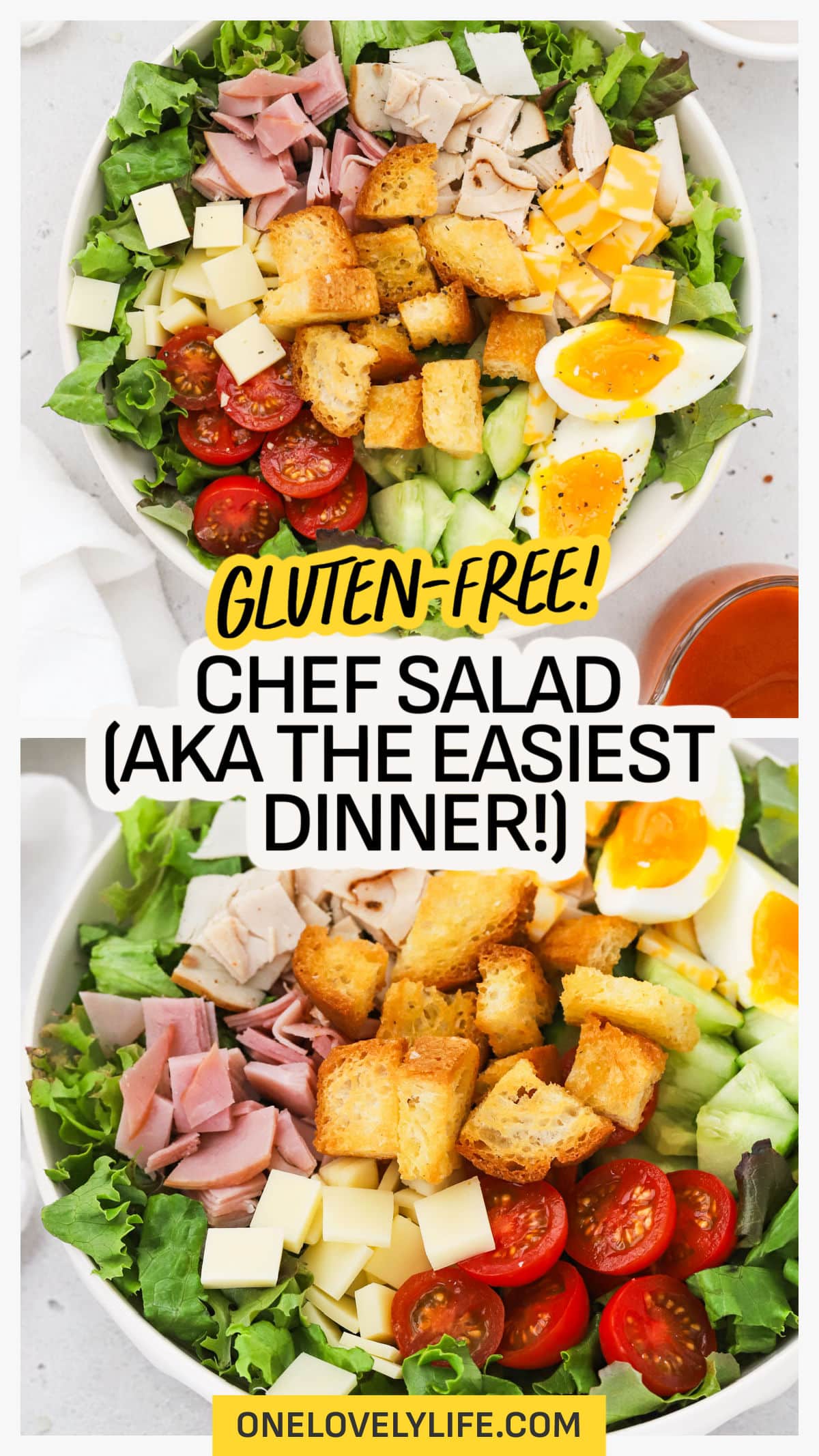 Classic Chef Salad Recipe (aka The EASIEST Dinner!)