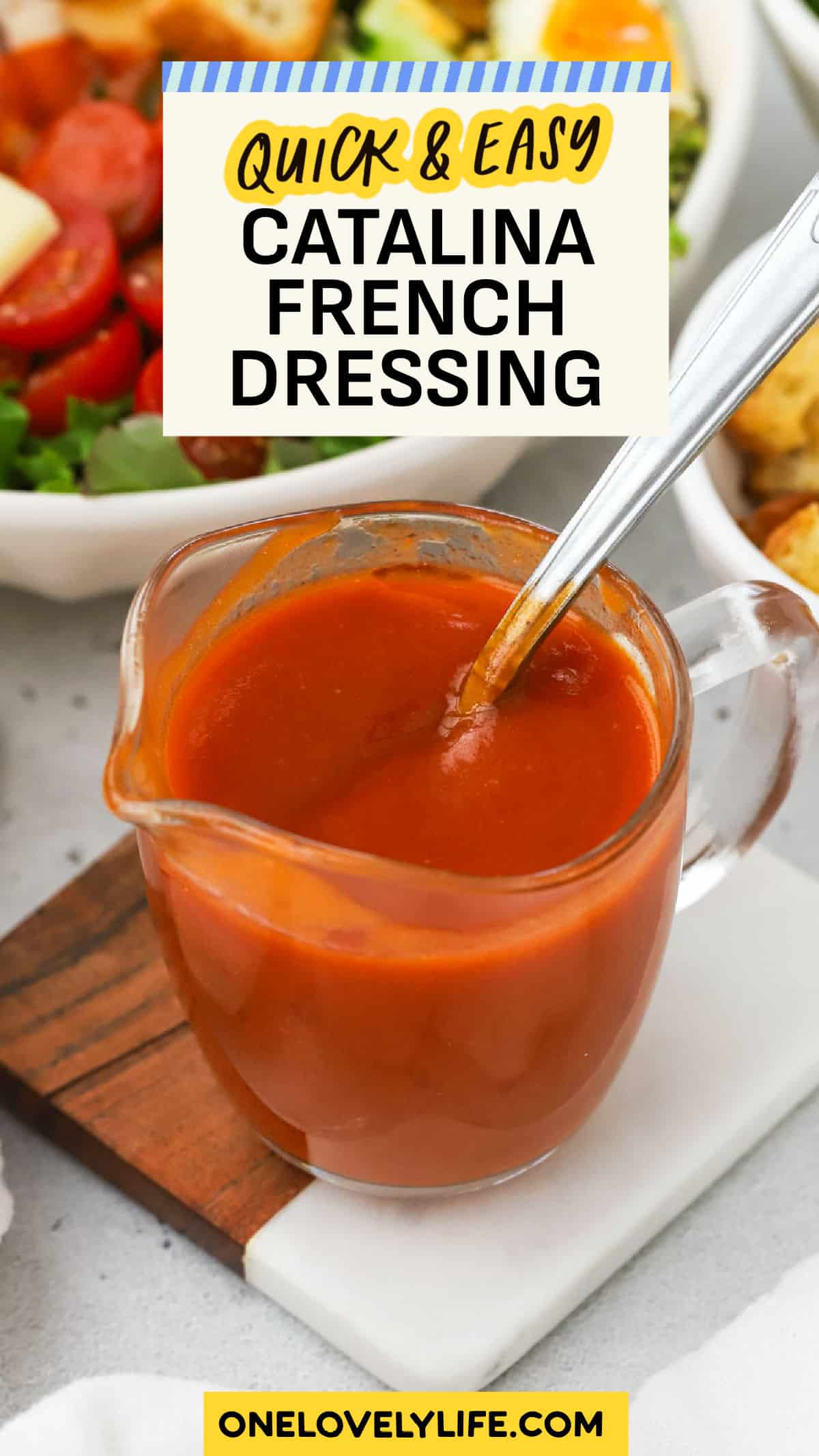 Easy Homemade French Catalina Dressing (Lower Sugar!)