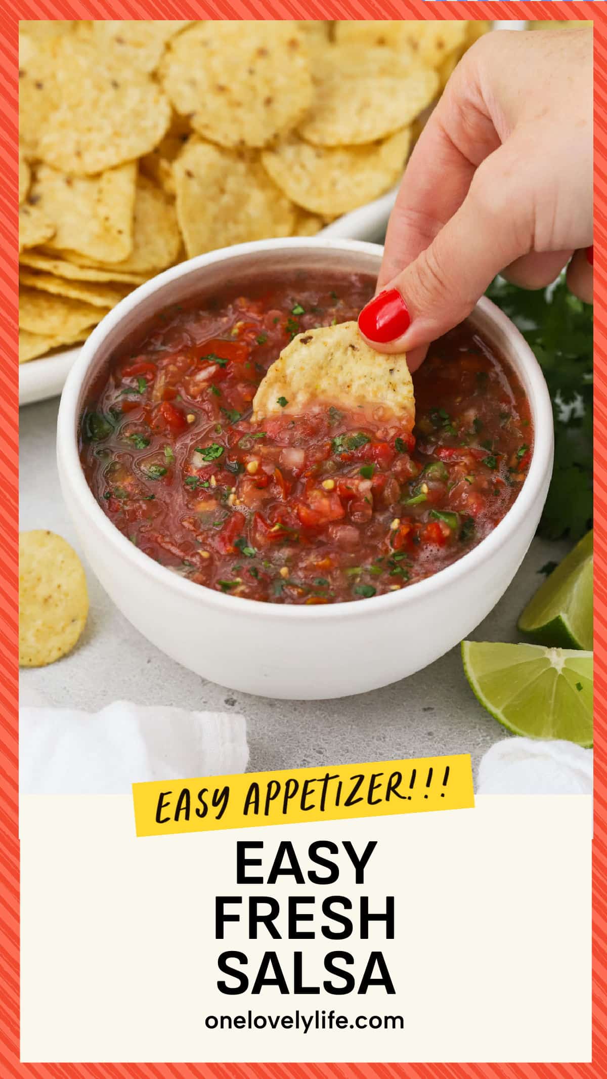 Homemade Fresh Salsa (Quick & EASY Salsa Recipe!)